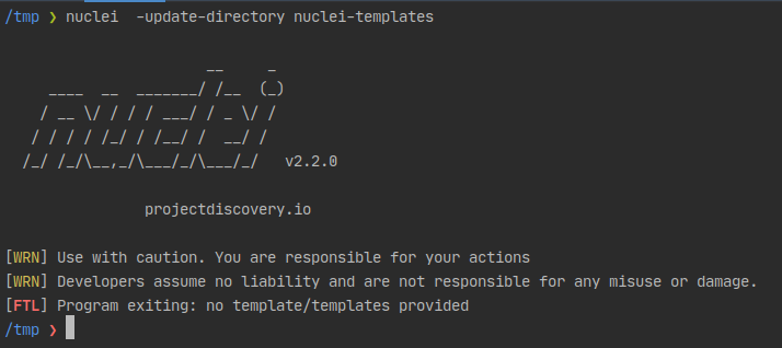 Broken update-directory flag · Issue #422 · projectdiscovery/nuclei · GitHub