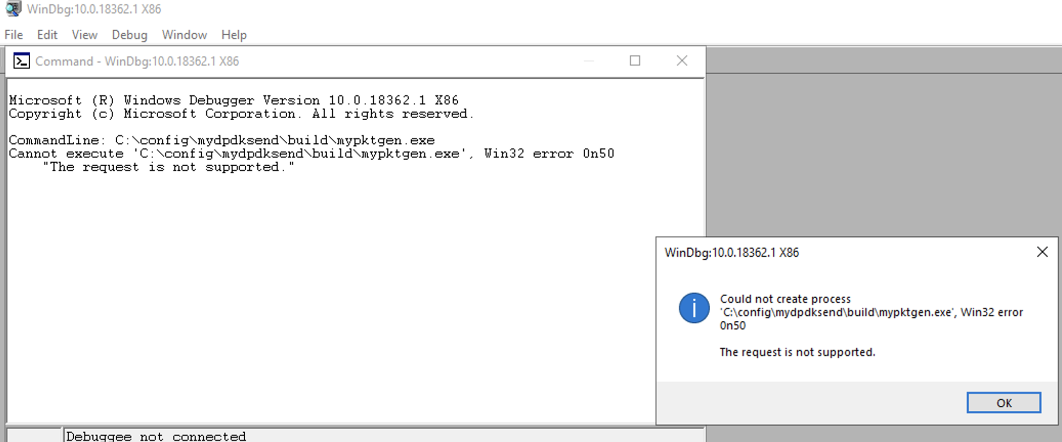 Win32 Error 0n50 The Request Is Not Supported Issue 77 Win32 Error 0n50 The Request Is Not Supported Issue 77