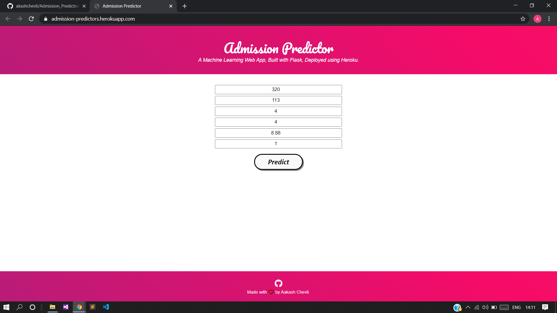 GitHub - akashchevli/Admission_Prediction