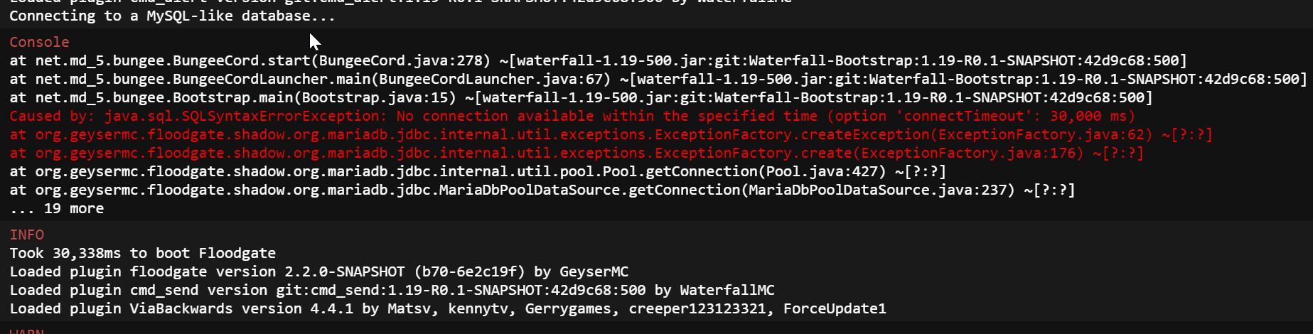 Add support to MySQL · Issue #51 · GeyserMC/Floodgate · GitHub