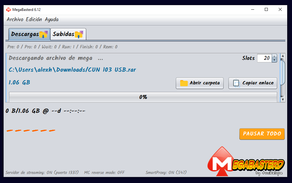 MegaBasterd no descarga en absoluto · Issue #55 · tonikelope/megabasterd · GitHub
