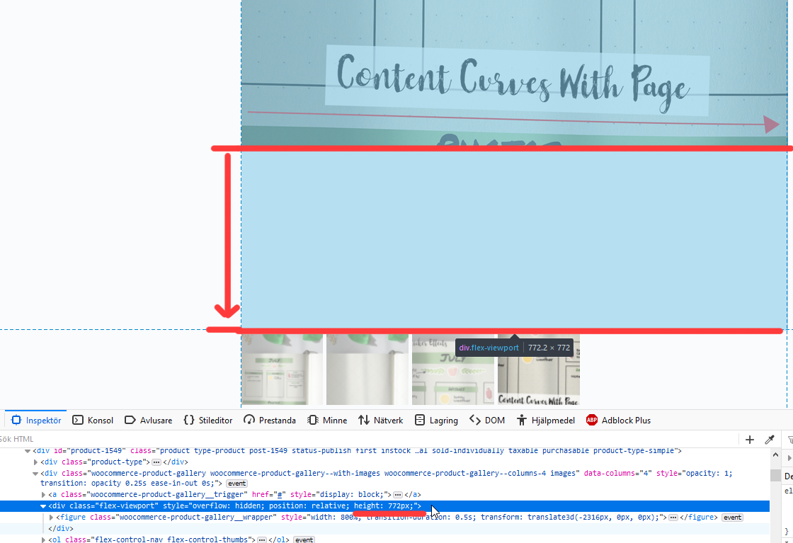 Woocommerce flex-viewport element set's wrong height with Jetpack's lazy-loading enabled ...