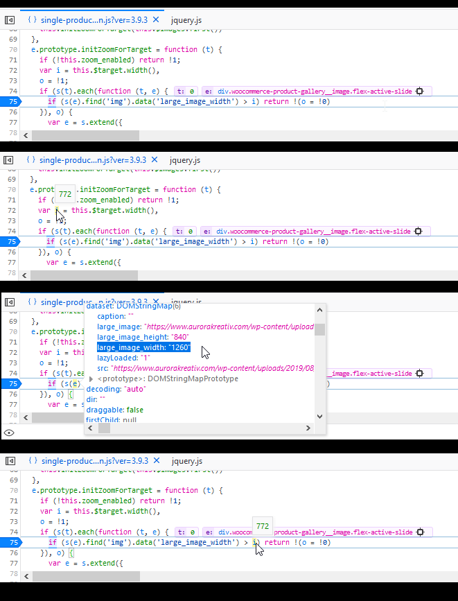 Woocommerce flex-viewport element set's wrong height with Jetpack's lazy-loading enabled ...