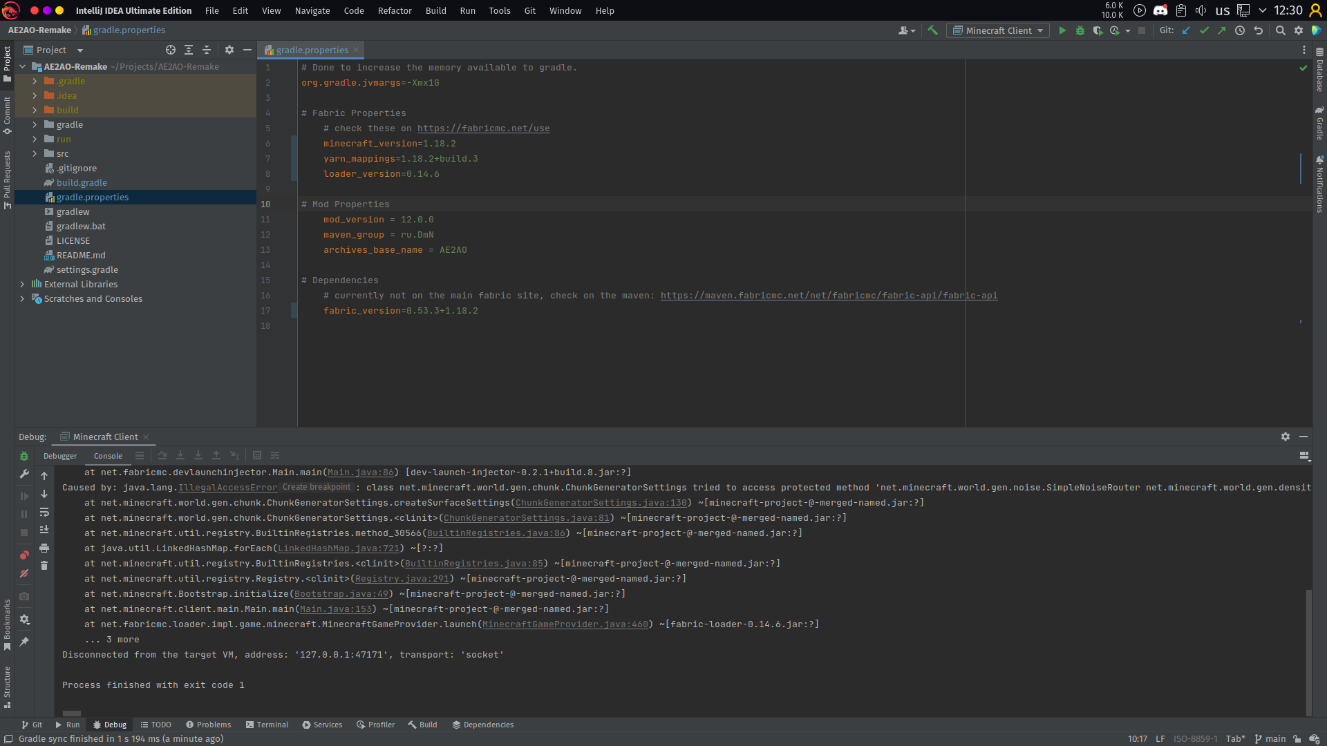 Crash =) · Issue #2254 · FabricMC/fabric · GitHub