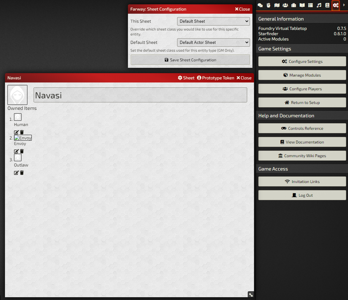 Sheets bugged after version update · Issue #204 · foundryvtt-starfinder/foundryvtt-starfinder ...