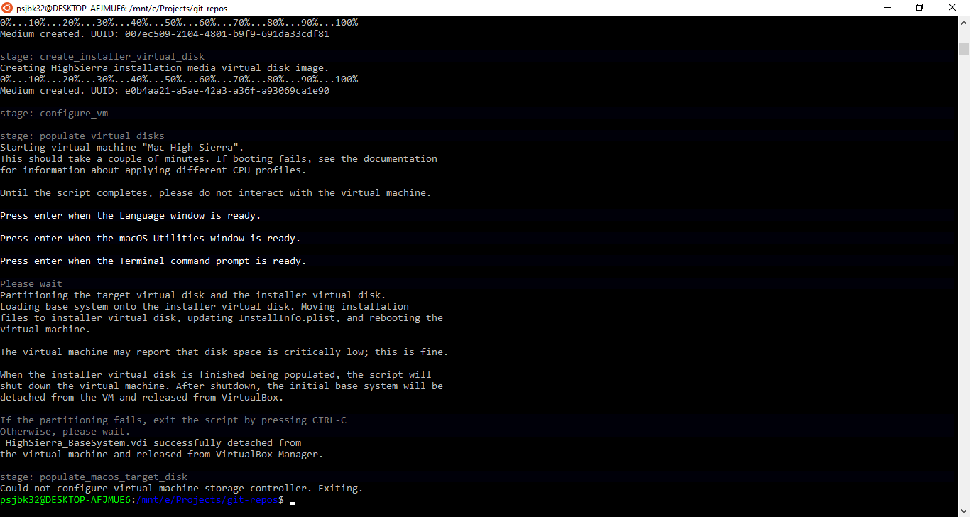Installation fails at stage populate_macos_target_disk . · Issue #230 · myspaghetti/macos ...