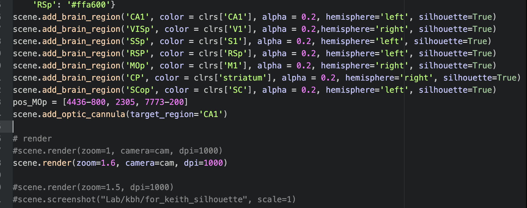 Add optic canula in brainrender 2.0 · Issue #156 · brainglobe/brainrender · GitHub