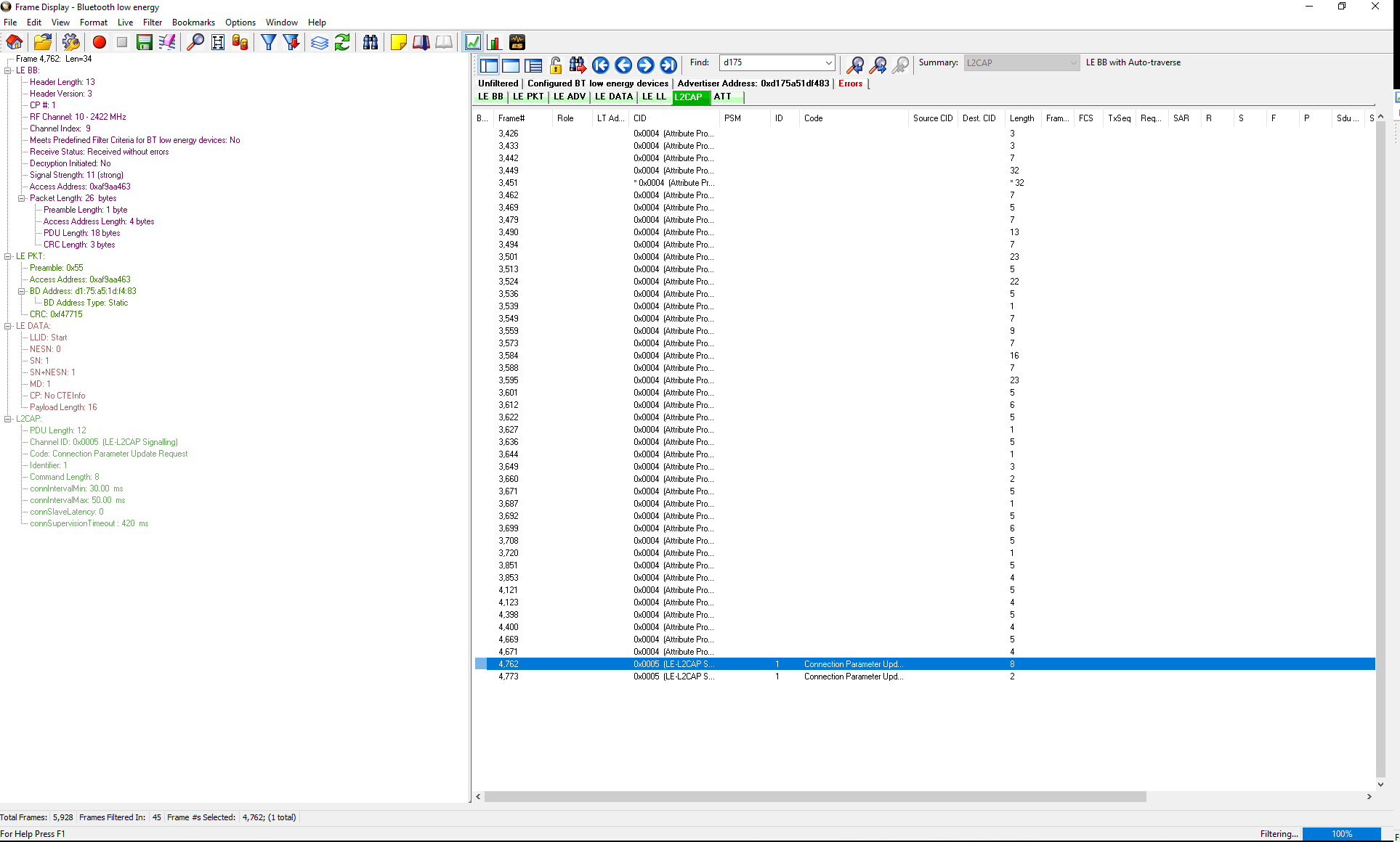 peripheral_hr on VEGABoard disconnects from central_hr after BT_CONN ...