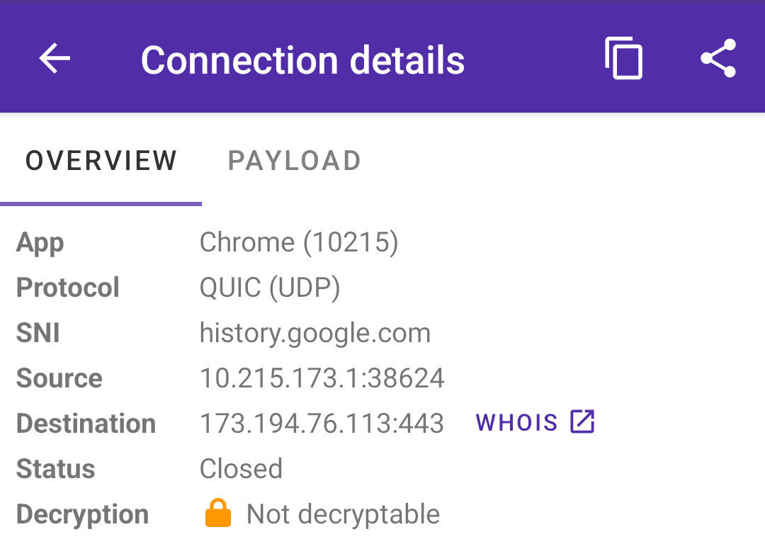 Support/Disable QUIC in TLS Decryption · Issue #213 · emanuele-f/PCAPdroid · GitHub
