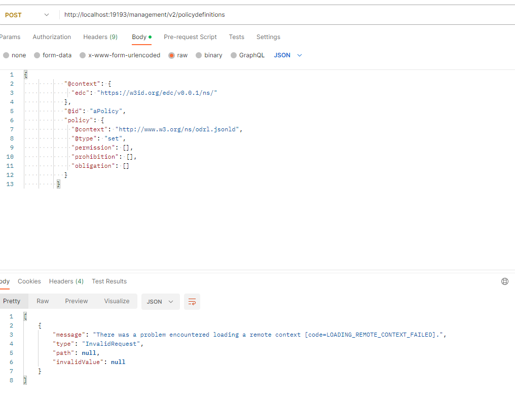 loaders for http and https that the jsonld implementation uses for loading the context are not ...