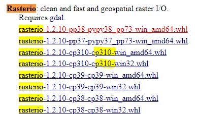Python 3.10 wheels · Issue #2405 · rasterio/rasterio · GitHub
