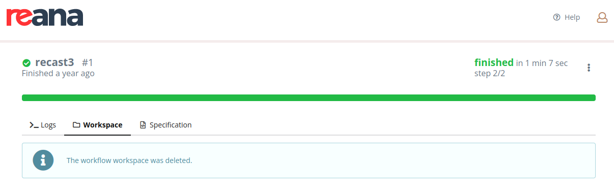 detailed workflow page: confusing temporary message "workspace was deleted" · Issue #230 ...