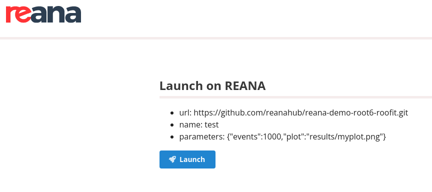 launcher: prettify landing page · Issue #231 · reanahub/reana-ui · GitHub