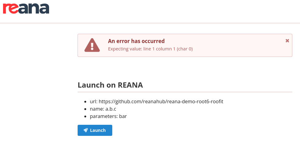 launcher: user-friendly argument validation · Issue #241 · reanahub/reana-ui · GitHub