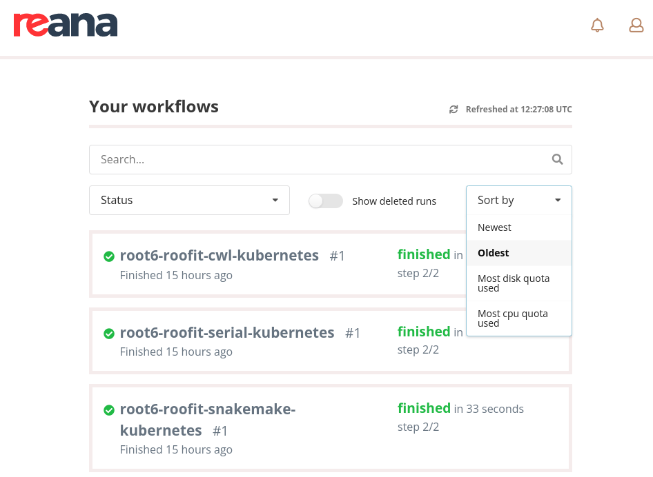 ui: selected sort-by value remains hidden when navigating away · Issue #283 · reanahub/reana-ui ...