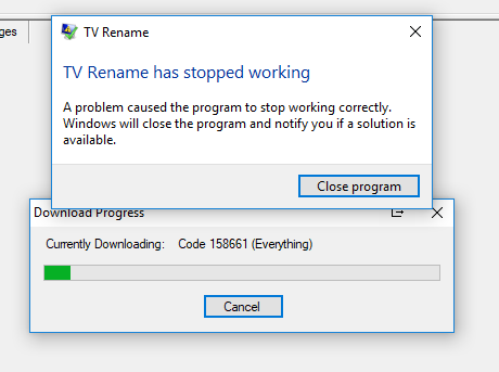 thetvdb.com down causing TV Rename to crash · Issue #281 · TV-Rename ...