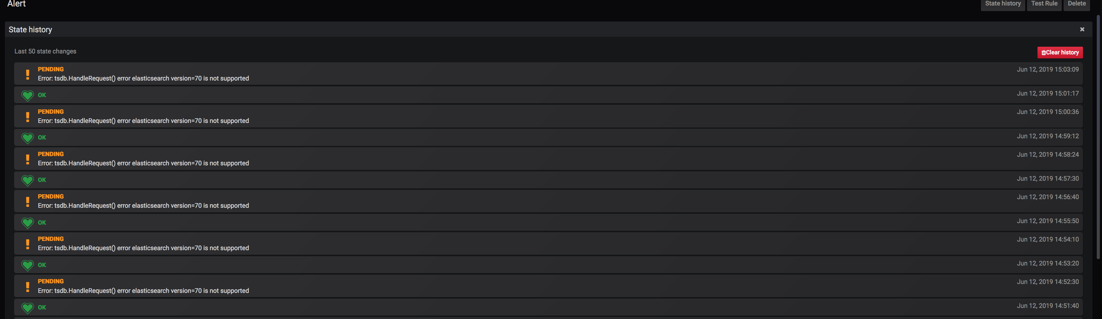 Error: tsdb.HandleRequest() error elasticsearch version=70 is not supported · Issue #17558 ...