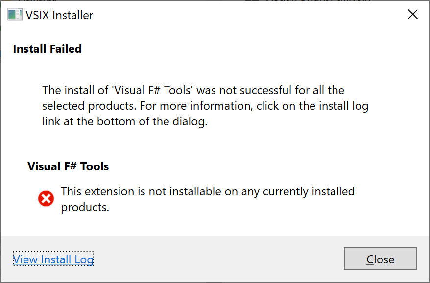 Built Vsix Does Not Install On Vs2022 · Issue 12405 · Dotnetfsharp · Github