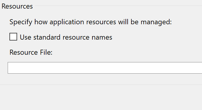 Setting the Use Standard Resource names option in the F# netstandard project properties does not ...