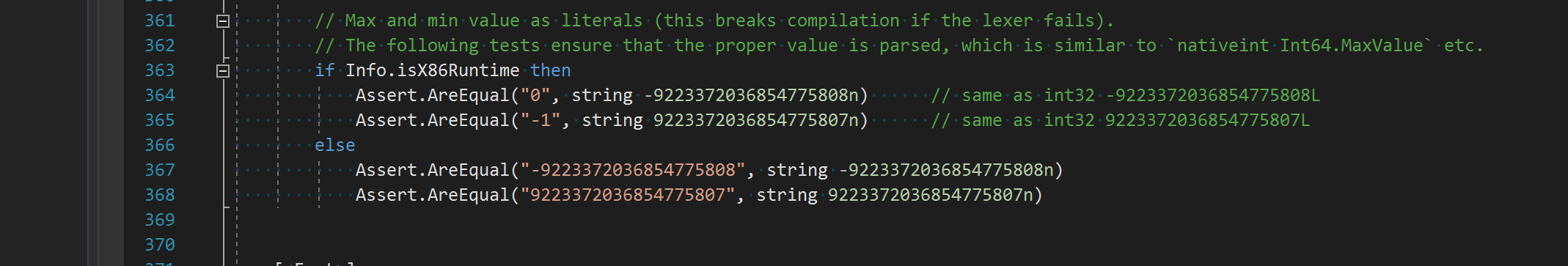 IDE squiggles a native value, that the compiler compiles. · Issue #9991 · dotnet/fsharp · GitHub