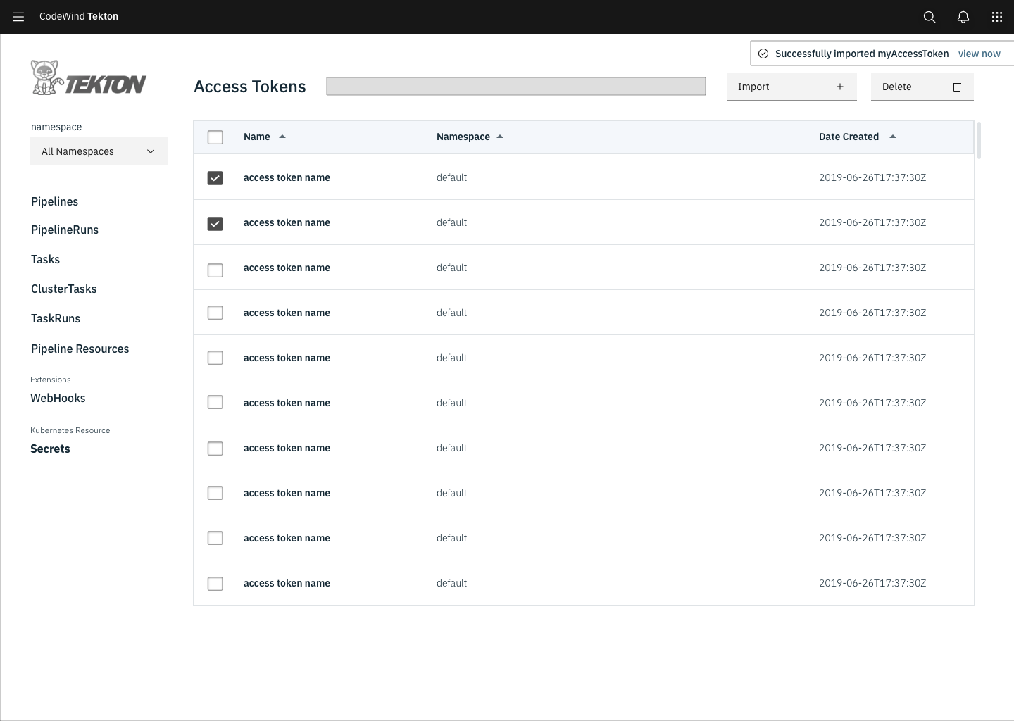Design for access token management · Issue #53 · tektoncd/experimental · GitHub
