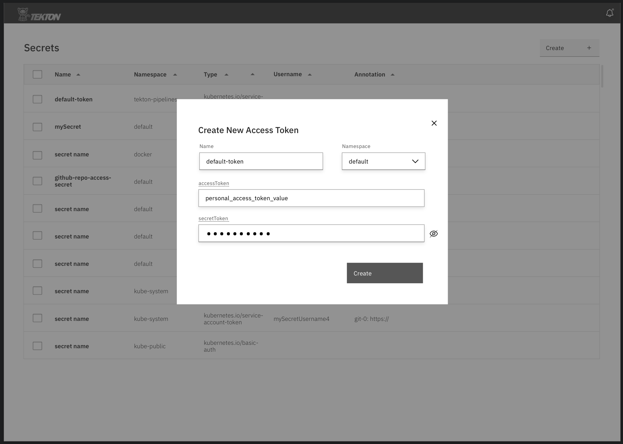 Access token collection: first pass · Issue #55 · tektoncd/experimental · GitHub