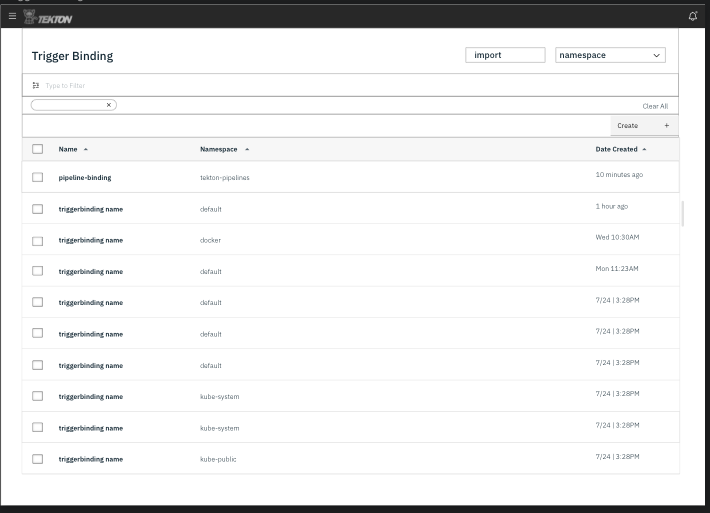 TriggerBindings table paneling first pass · Issue #667 · tektoncd/dashboard · GitHub