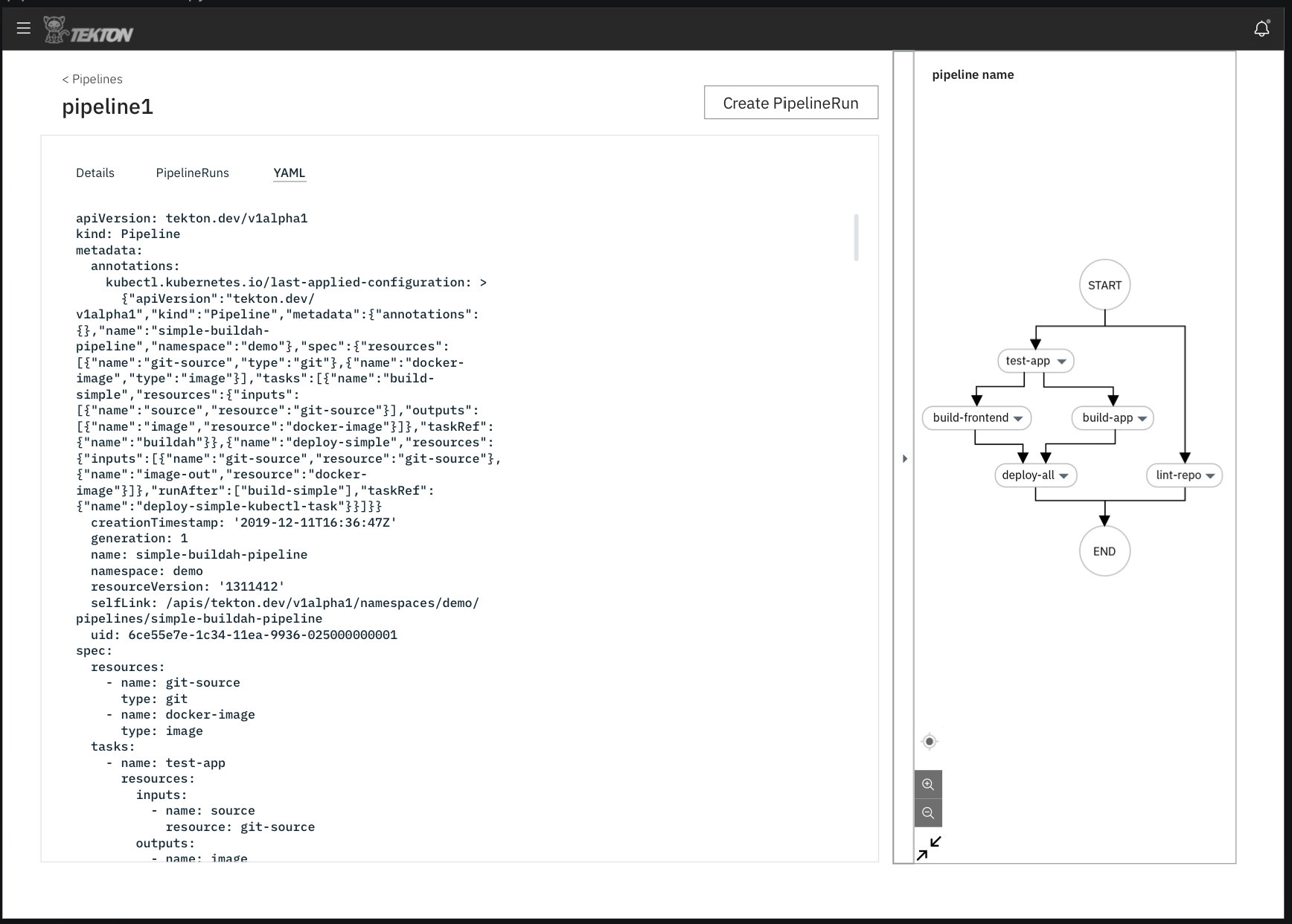 Update flow for Pipelines and Tasks · Issue #984 · tektoncd/dashboard · GitHub