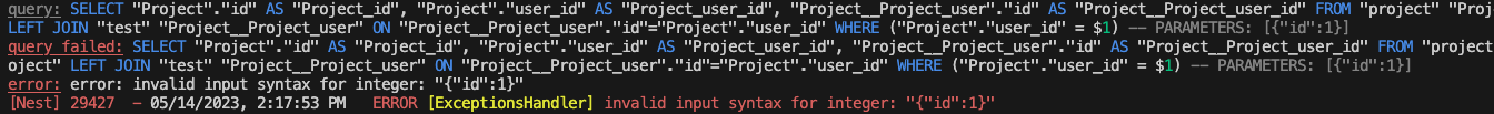 Invalid Input Syntax When Using Nested Findoptionswhere · Issue 10051 · Typeormtypeorm · Github