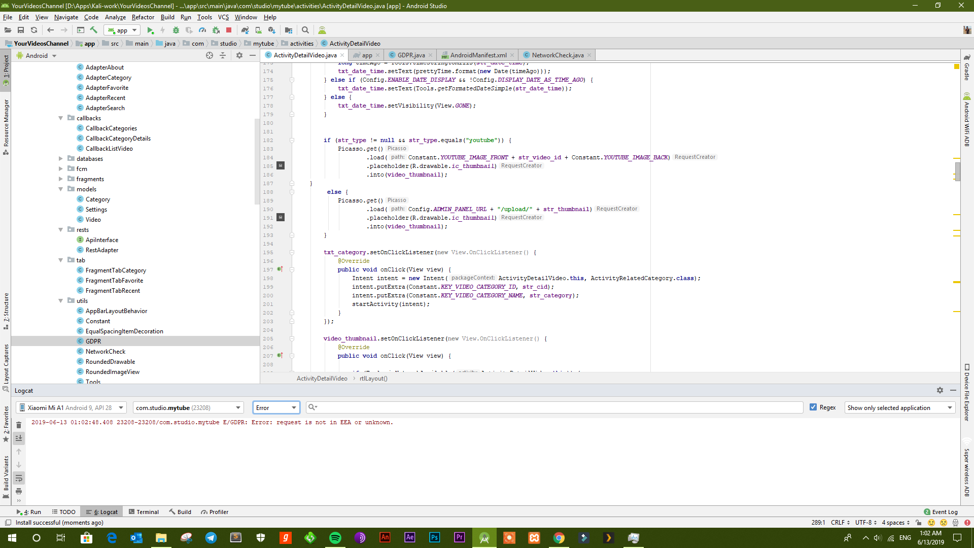 Picasso not load images from YouTube Thumbnails On Android Pie Devices ...