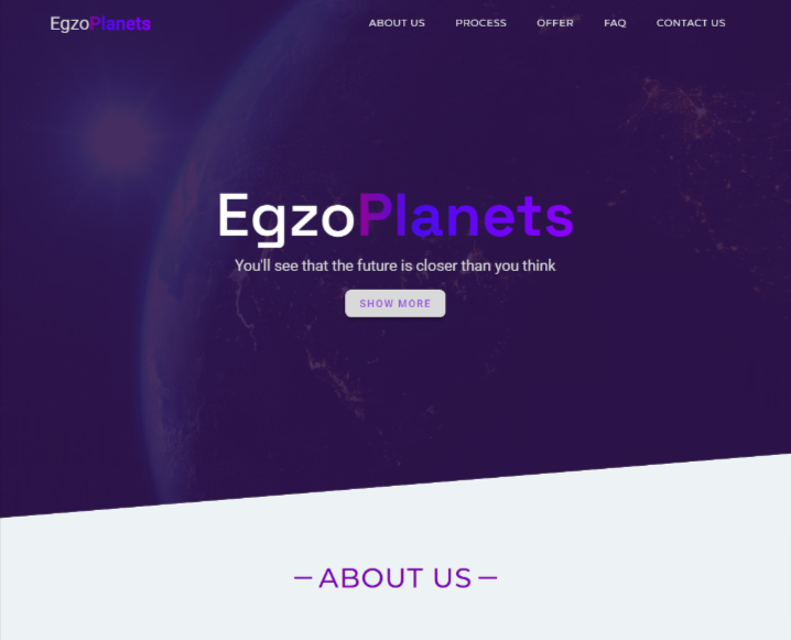 GitHub - bilecky/Space-Website-Layout: Space Website Project