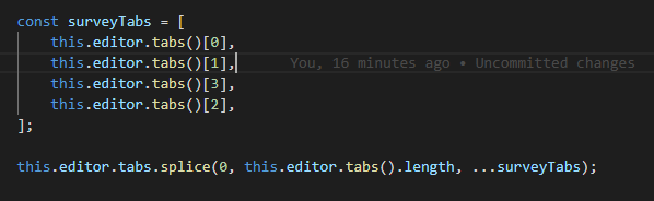 Change the ordering of the editor tabs. · Issue #517 · surveyjs/survey ...