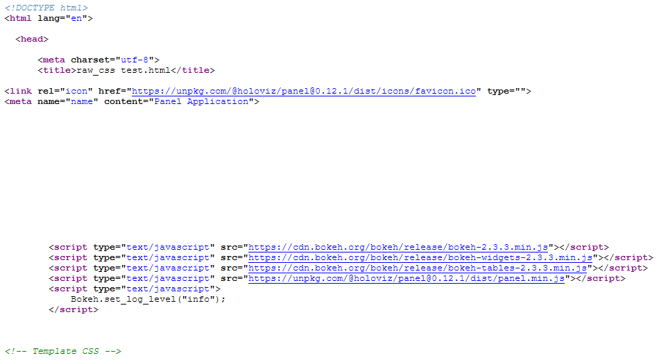 template.FastGridTemplate.save() not exporting raw_css to .html file · Issue #2852 · holoviz ...