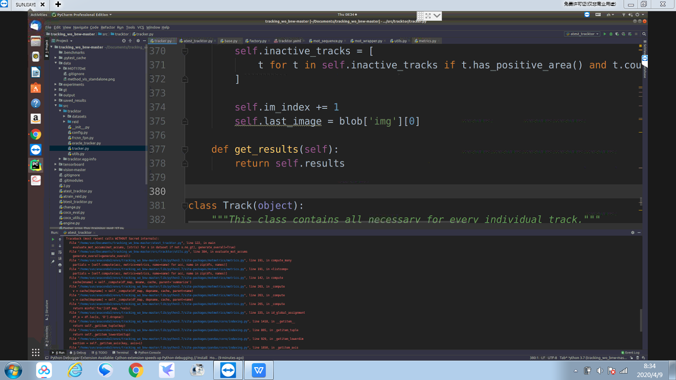 IndexError:cannot do a non-empty take from an empty axes. · Issue #68 · phil-bergmann/tracking ...