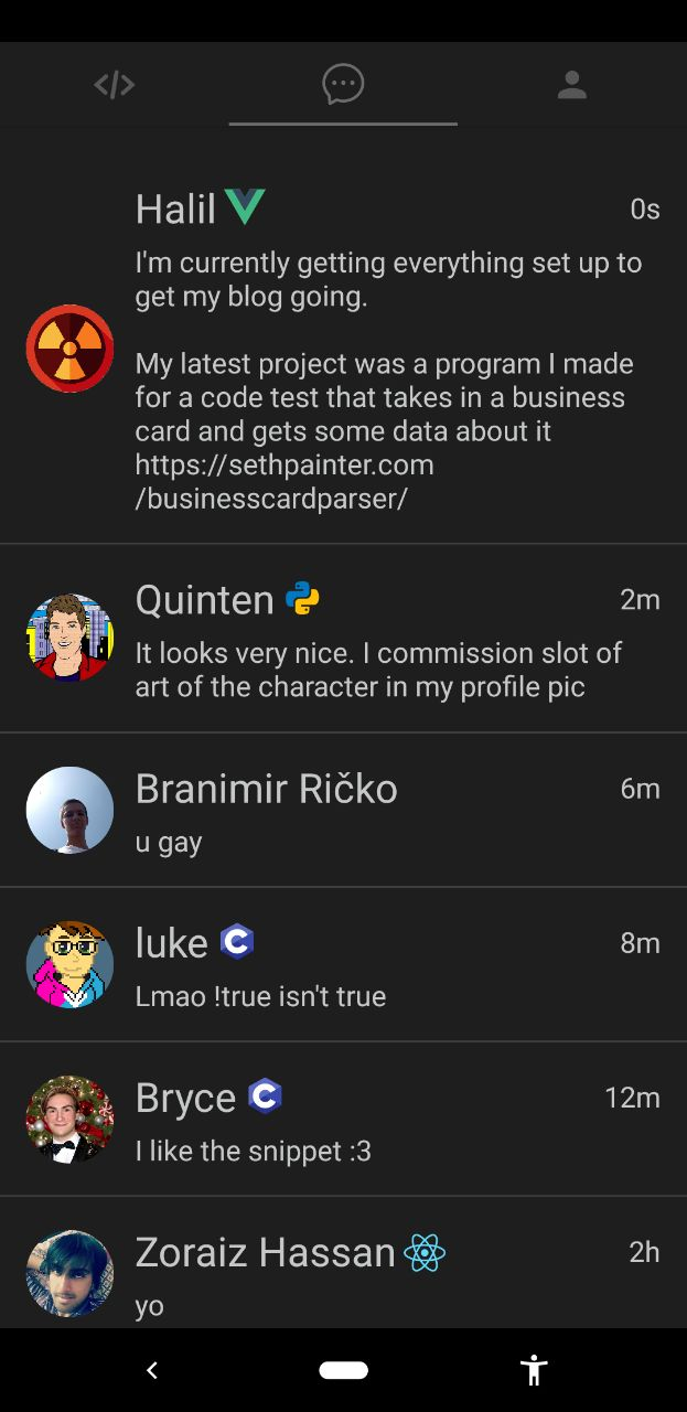 [BUG] [Mobile] 🐞 Message text not cut-off on chats screen · Issue #138 · benawad/vsinder · GitHub