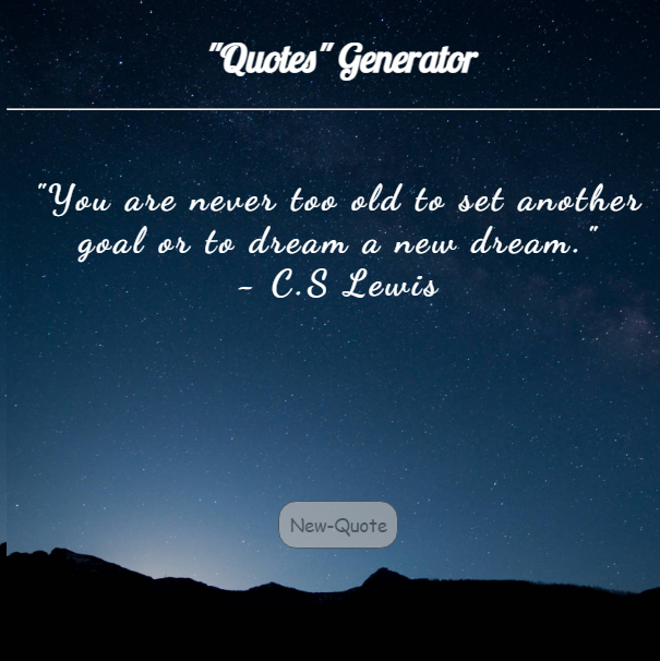 GitHub - Rsr0/Quote-generator: Displays a unique quote each time.