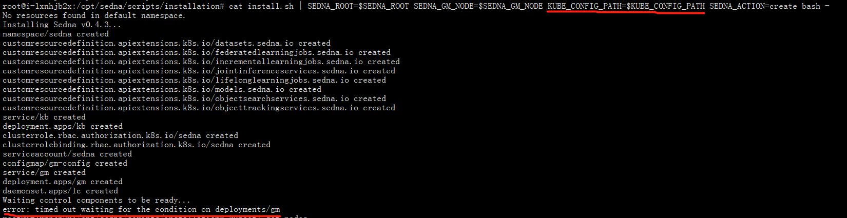 An error occurred while installing Sedna · Issue #278 · kubeedge/sedna ...