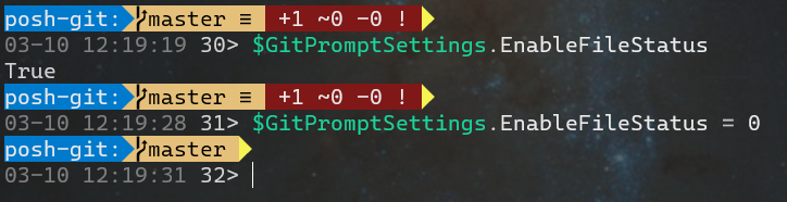 Can't disable any git status information after update to 1.x version · Issue #843 · dahlbyk/posh ...