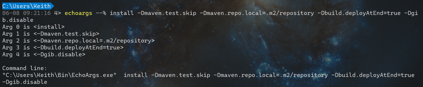 Tokenizer treats `.` as a separator when parsing a parameter token ...
