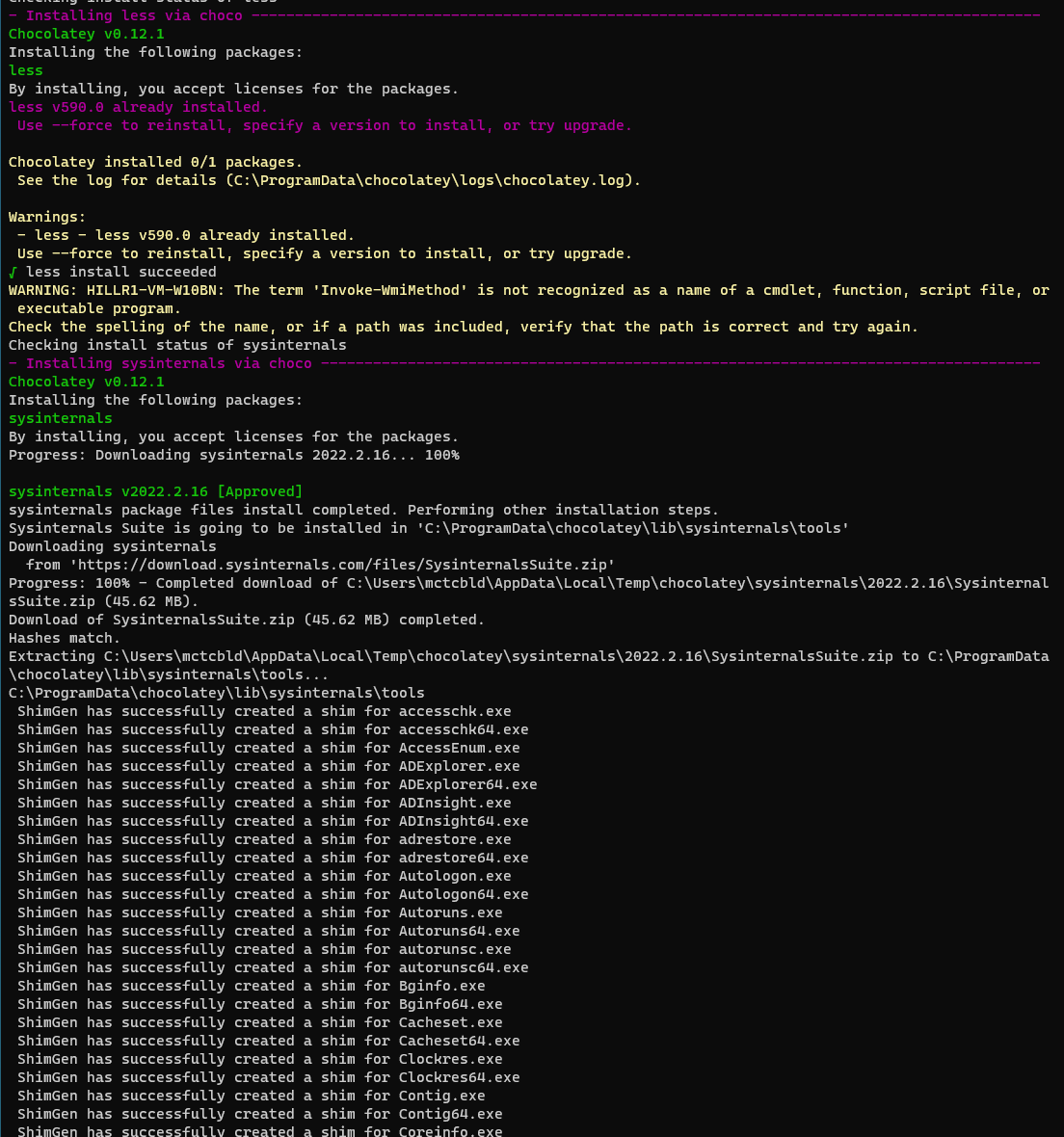 Provide a way to suppress shimgen generated messages during choco ...