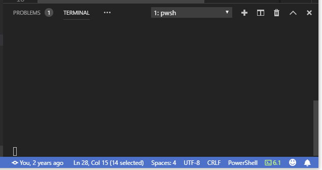 Startup of Integrated Terminal does not show cursor/prompt initially · Issue #1682 · PowerShell ...