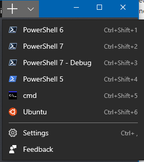 Extend the Task bar menu for Windows PowerShell to also include any ...