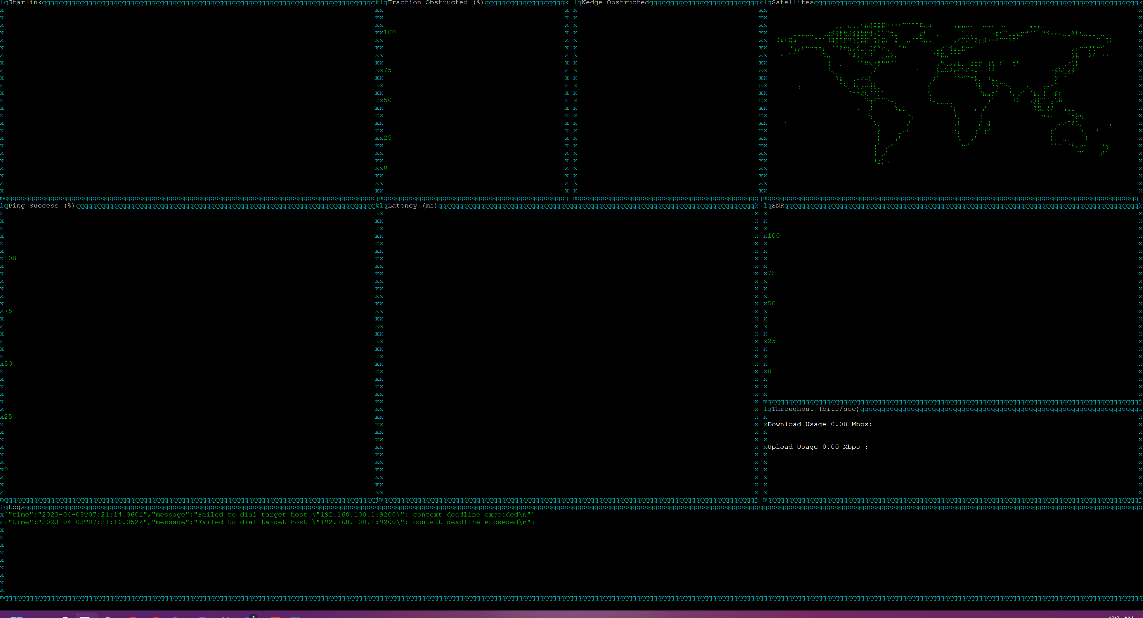 grpcurl - throws error · Issue #2 · Leask/Starlink-Signal-Status · GitHub