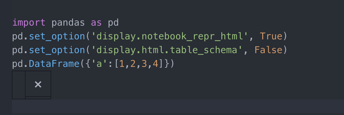 Valid Pandas Dataframe outputs Blank Box in Hydrogen? · Issue #1559 ...