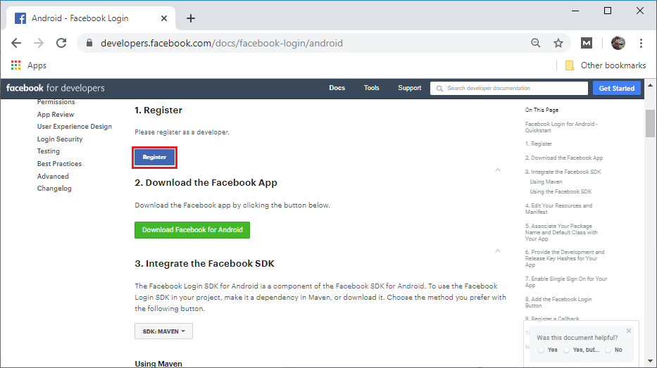 32. Facebook Sign-In Authentication — Android App Development ...