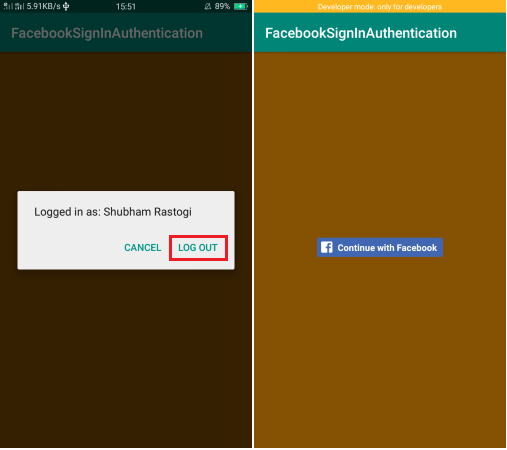 32. Facebook Sign-In Authentication — Android App Development ...