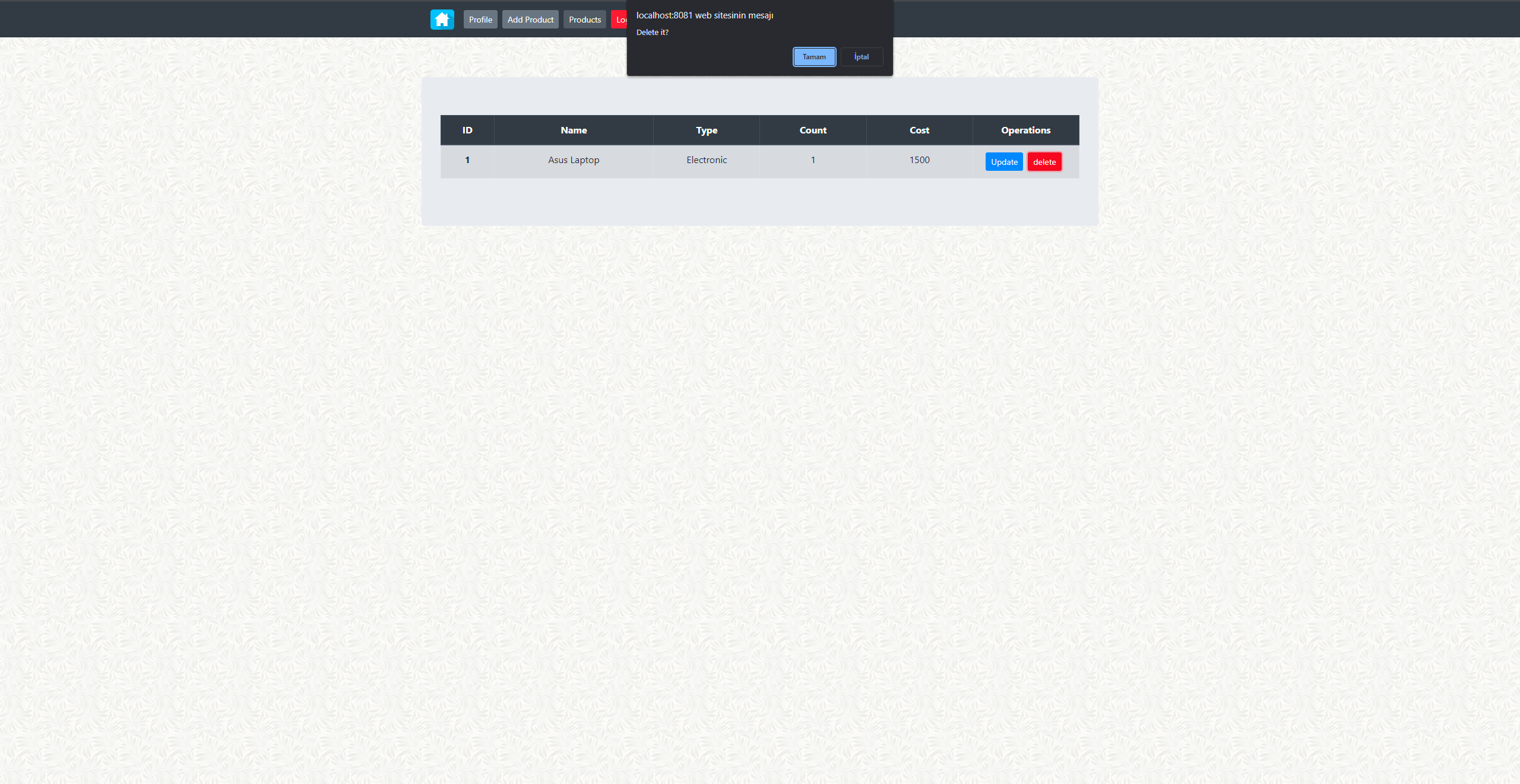 GitHub - kenanyasinsarigul/Java_Vue_Product_CRUD_Template_With_Jwt