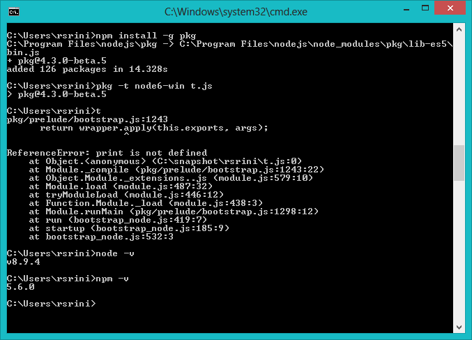 TypeError when running mac binaries · Issue #167 · vercel/pkg · GitHub