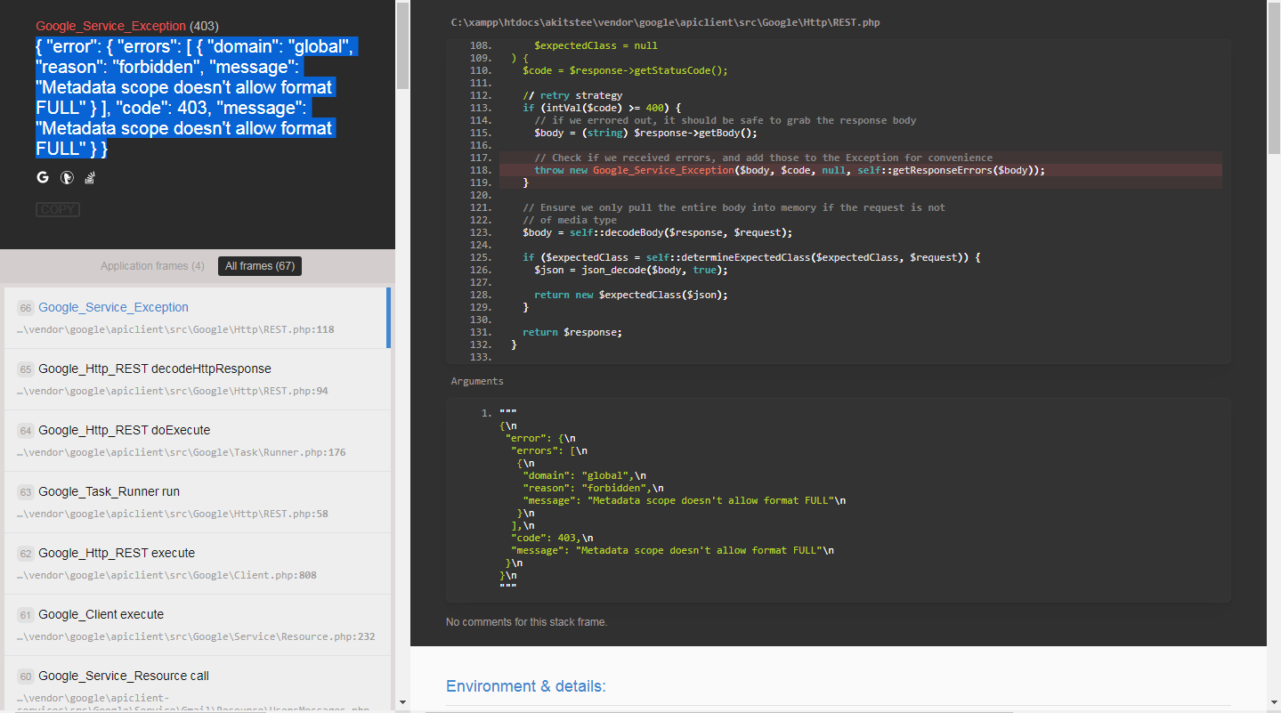 403 error displaying when using preload · Issue #90 · dacastro4/laravel-gmail · GitHub