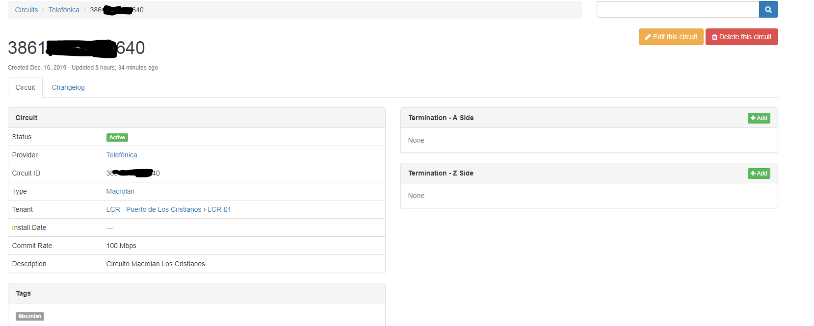 Circuit Search Filter Does Not Work Properly · Issue 3771 · Netbox